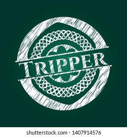 Tripper On Chalkboard Vector Illustration Detailed Stock Vector ...