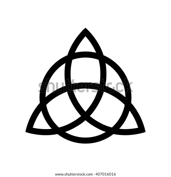 Triquetra Symbol Vector Illustration Stock Vector (Royalty Free) 407016016