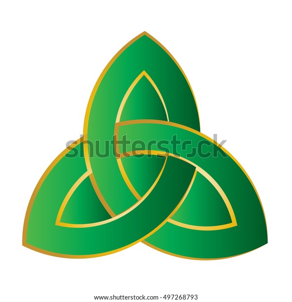Triquetra Trinity Knot Celtic Knot Style Stock Vector (Royalty Free ...