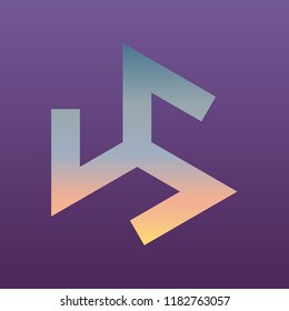 Triskelion Symbol Ancient Vector Evening Gradient Stock Vector (Royalty Free) 1182763057 ...