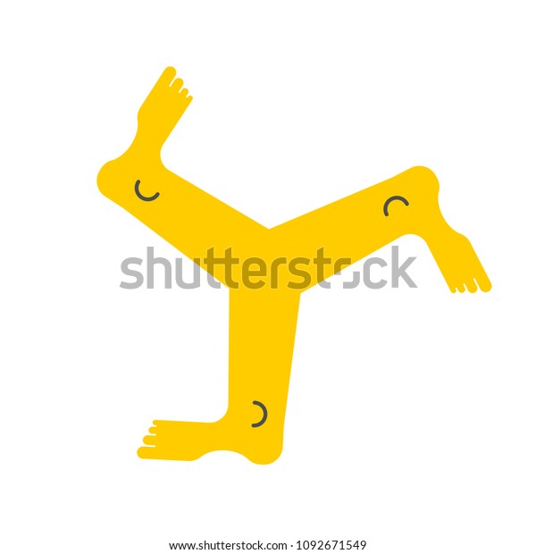 Triskelion Symbol Three Legs Vector Illustration Stock Vector (Royalty ...