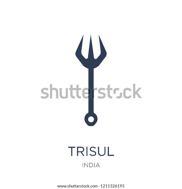 Trisul Icon Trendy Flat Vector Trisul Stock Vector (Royalty Free ...