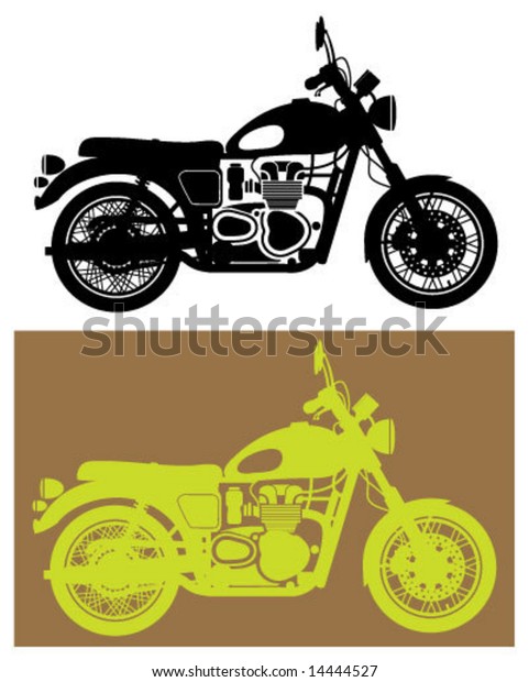 Triumph Motorcycle Art Stock Vector (Royalty Free) 14444527