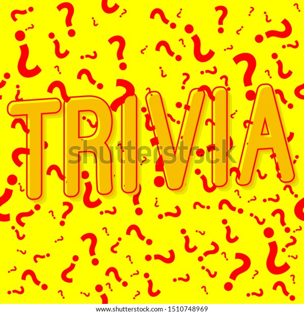 Trivia Poster Design Template Game Banner: vector de stock (libre de ...