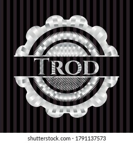 Trod Silver Shiny Badge Vector Illustration Stock Vector (Royalty Free ...