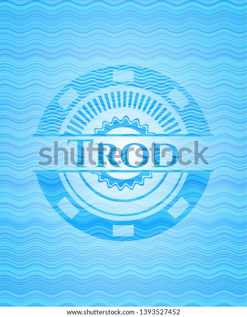 Trod Water Concept Badge Background Vector: เวกเตอร์สต็อก (ปลอดค่า ...