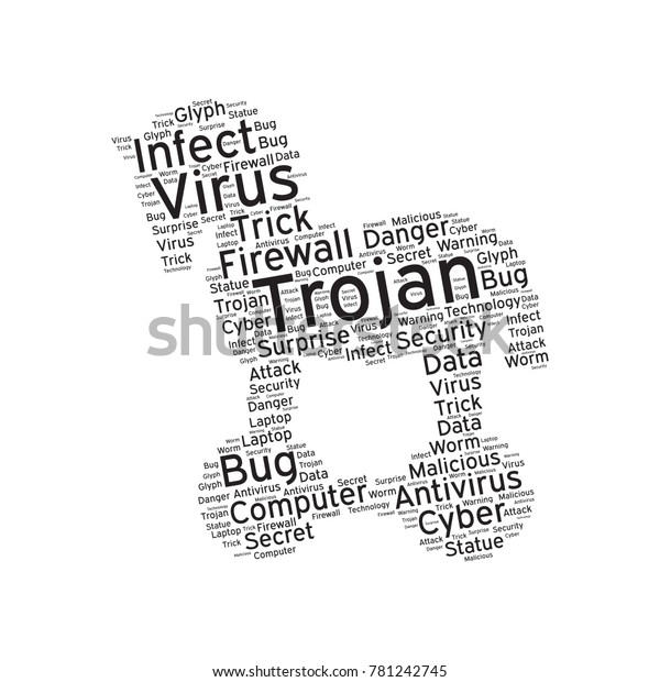Trojan Horse Made Words On Topic Stock Vector (Royalty Free) 781242745 ...
