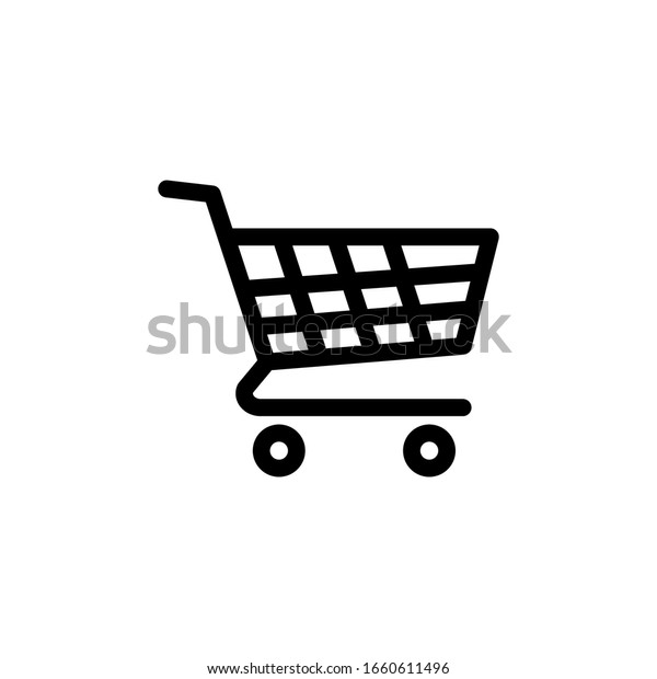 Trolley Icon Vector Illustration Logo Template Stock Vector (Royalty ...