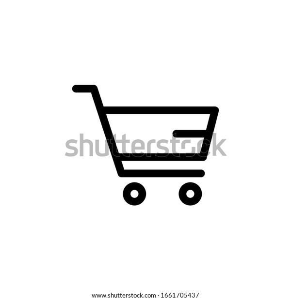 Trolley Icon Vector Illustration Logo Template Stock Vector (Royalty ...