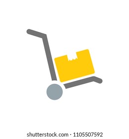 Trolley Logo Icon Design Stock Vector (Royalty Free) 1105507592 ...