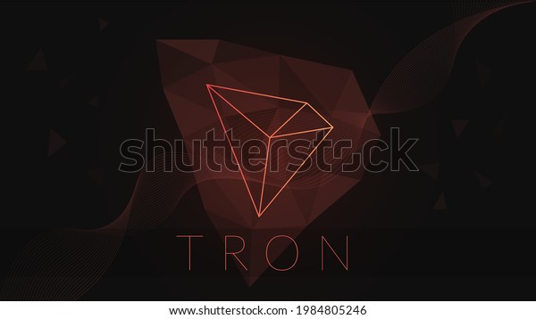 Tron Colorful Gradient Logo Polygonal Shape Stock Vector (Royalty Free ...