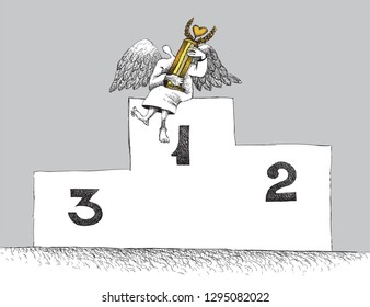 Trophy Angel Heaven Stock Vector (Royalty Free) 1295082022 | Shutterstock