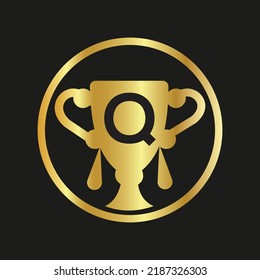 Trophy Color Doodle Logo Q Latter Stock Vector (Royalty Free ...