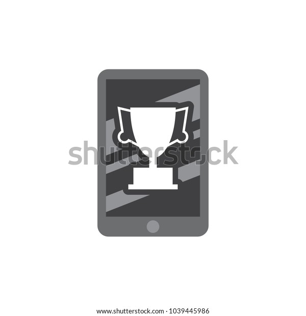 Trophy Mobile Logo Icon Design Stock Vector (Royalty Free) 1039445986 ...