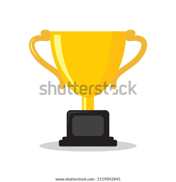 Trophy Vector Illustration Isolated On White Stock Vector (Royalty Free ...
