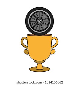 Trophy Wheel Car Stock Vector (Royalty Free) 1314156713 | Shutterstock