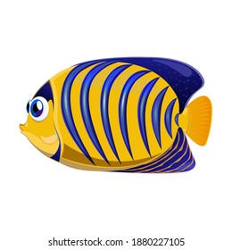 Tropical Fish Realistic Colored Fish Cartoon Stock Vector (Royalty Free ...