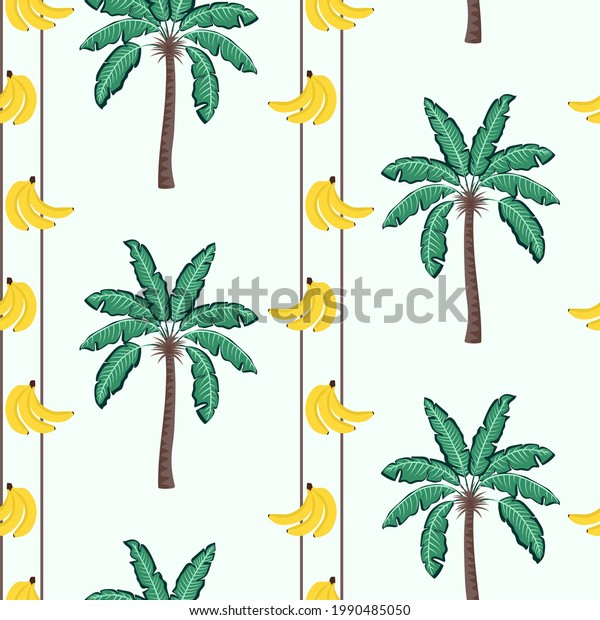 Tropical Hawaii Miami Seamless Pattern Vertical Stock Vector (Royalty ...
