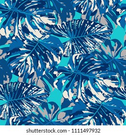 Tropical Pattern Seamless Texture Bright Hand Stock Vector (Royalty ...
