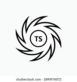 Tropical Storm Vector Logo Template Stock Vector (Royalty Free ...