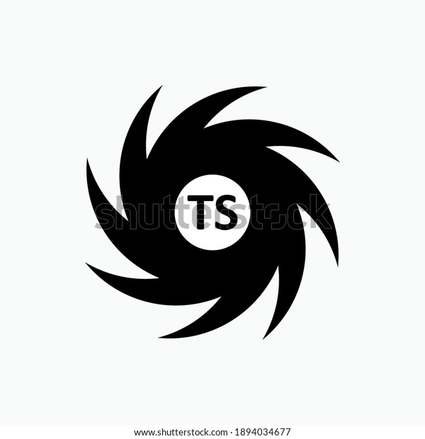 Tropical Storm Vector Logo Template Stock Vector (Royalty Free ...