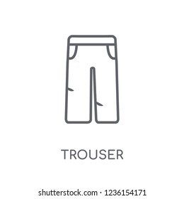 Trouser Linear Icon Modern Outline Trouser Stock Vector (Royalty Free ...