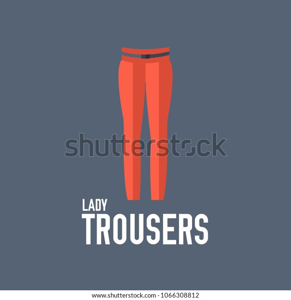 Trousers Vector Illustration Symbol Object Flat Stock Vector (Royalty ...