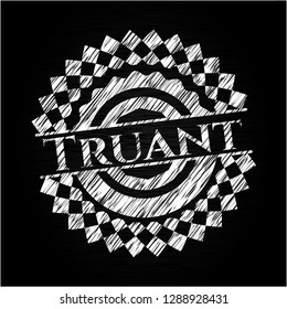 Truant Written Chalkboard Texture Stock Vector (Royalty Free ...