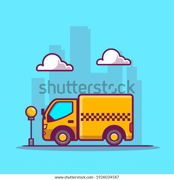 Truck Box Cartoon Vector Icon Illustration Stock Vector (Royalty Free ...