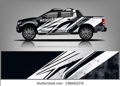 Truck Car Decal Design Vector Kit Stock Vector (Royalty Free) 1386062582