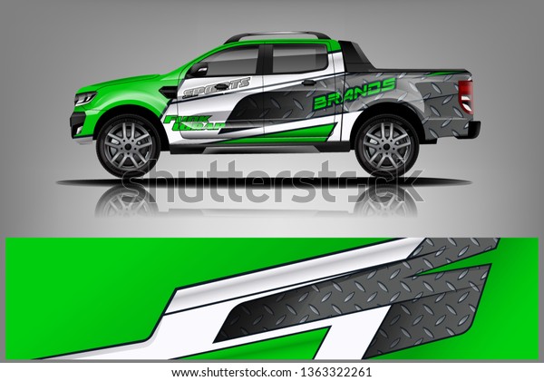 Truck Car Decal Design Vector Kit Stock Vector (Royalty Free ...