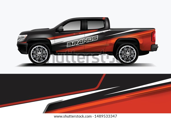 Truck Car Decal Design Vector Kit Stock Vector (Royalty Free ...