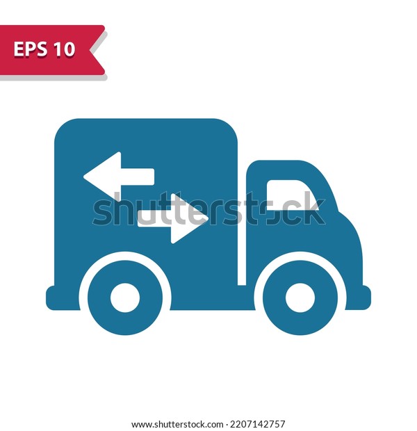 Truck Delivery Truck Van Vector Icon Stock Vector (Royalty Free ...