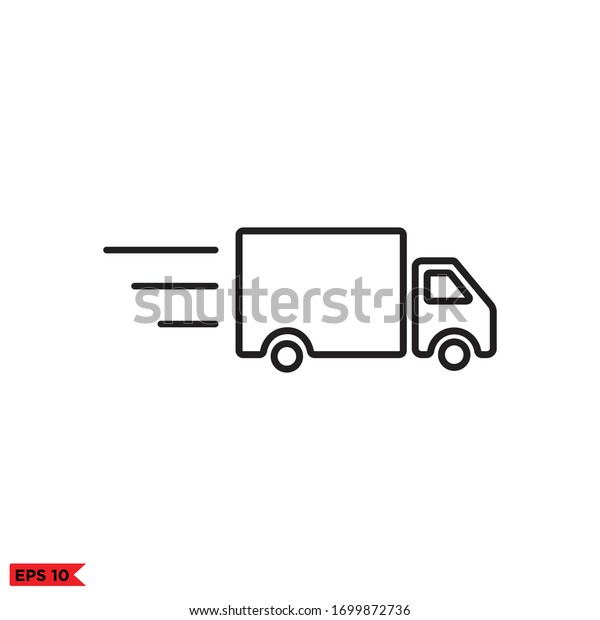 Truck Fast Icon Vector Design Illustration Stock Vector (Royalty Free ...