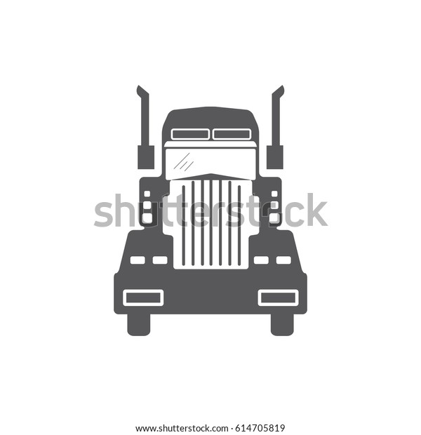 Truck Front View Stock Vector (Royalty Free) 614705819