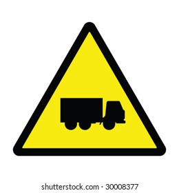 Warning Crush Hazard Symbol Sign Vector: เวกเตอร์สต็อก (ปลอดค่า ...