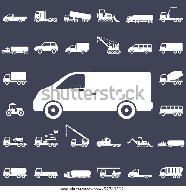 Truck Icons Stock Vector (Royalty Free) 577693021 | Shutterstock