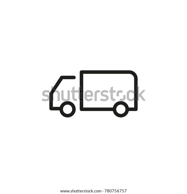 Truck Line Icon Stock Vector (Royalty Free) 780756757 | Shutterstock