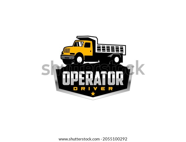 Truck Logo Vector Construction Company Vehicle Stock Vector (Royalty ...