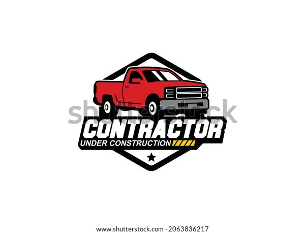 Truck Logo Vector Construction Company Vehicle Stock Vector (Royalty ...