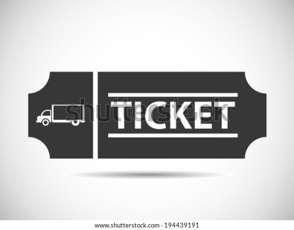 Truck Tickets Stock Vector (Royalty Free) 194439191 | Shutterstock