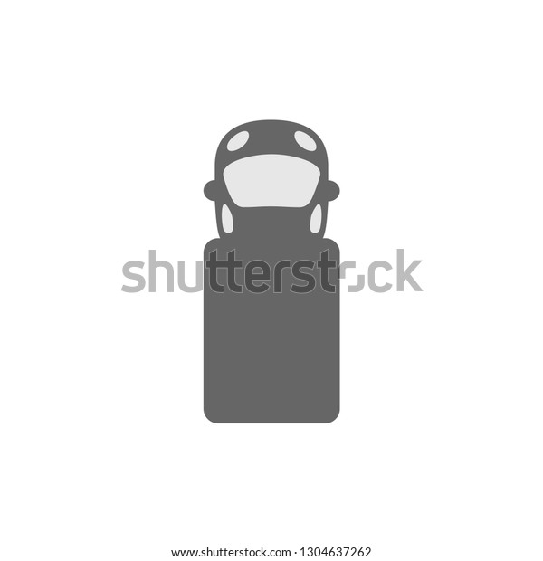 Truck Top View Vector Icon On Stock Vector (Royalty Free) 1304637262 ...
