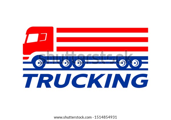 Truck Trailer Logo Transportation Vector Stock Vector (Royalty Free ...
