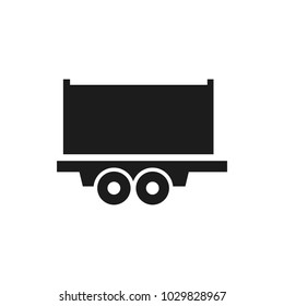 Truck Trailer Vector Icon Stock Vector (Royalty Free) 1029828967 ...