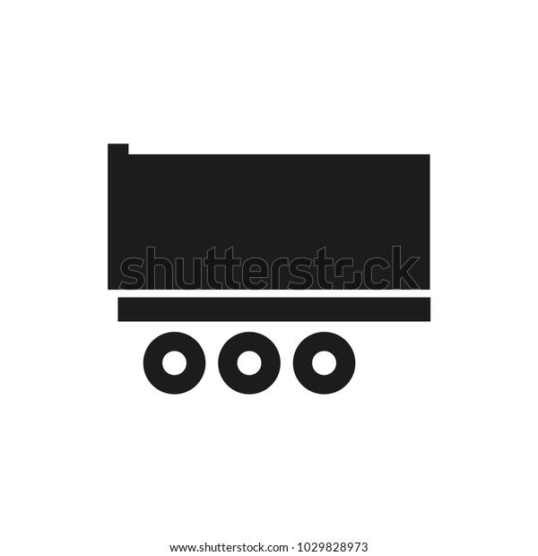 Truck Trailer Vector Icon Stock Vector (Royalty Free) 1029828973 ...