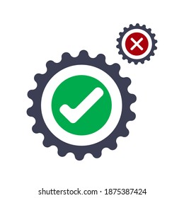 True False Symbols Vector Simple Icon Stock Vector (Royalty Free ...