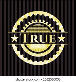 True Golden Emblem Stock Vector (Royalty Free) 1362320036 | Shutterstock