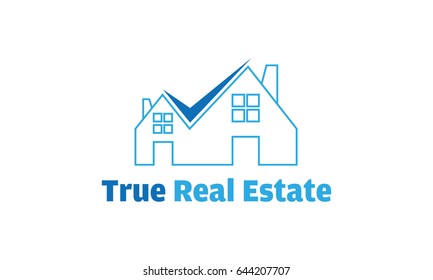 True Real Estate Logo Stock Vector (Royalty Free) 644207707
