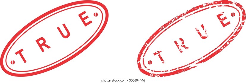 True Stamp Sticker Vector Format Very Stock Vector (Royalty Free ...