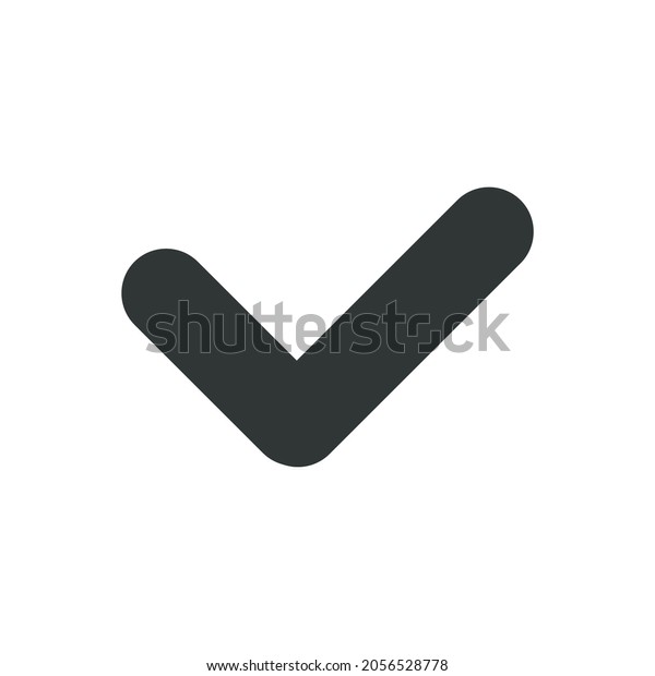 True Yes Check Mark Illustration Stock Vector (Royalty Free) 2056528778 ...
